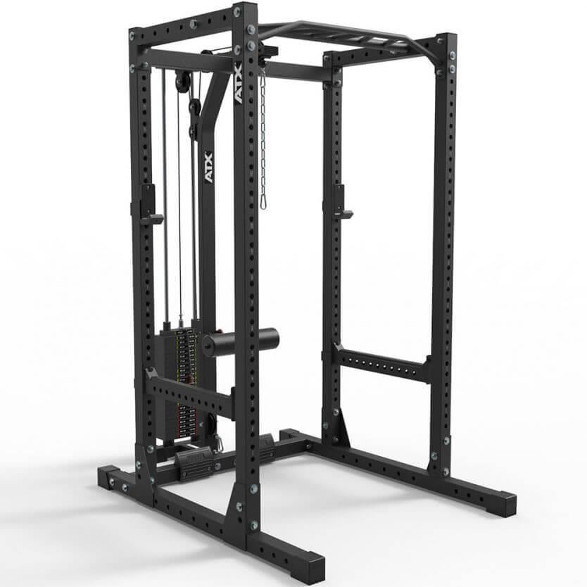 Statie fitness ATX® Power Rack seria 600, scripete cu stiva, 215 cm ...