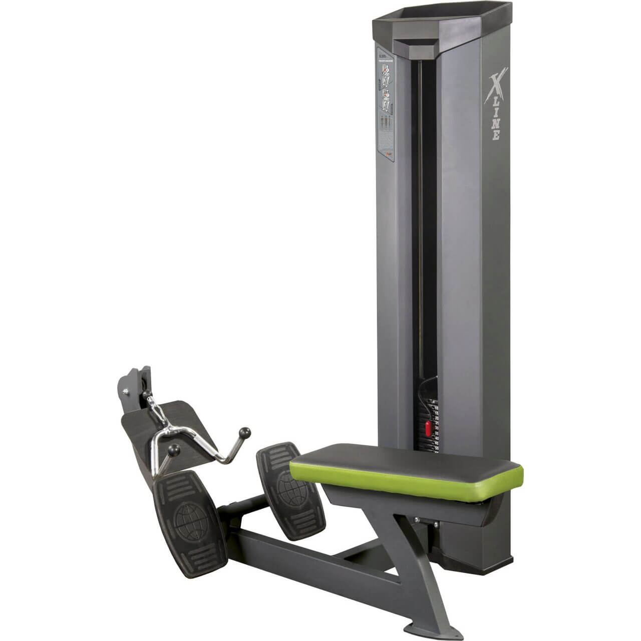 Aparat fitness LeBart Xline ramat la scripete din sezut, greutate stiva ...